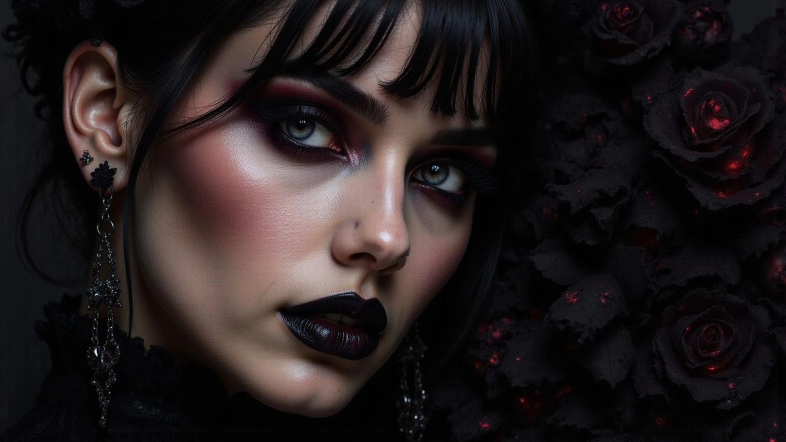 90s Goth Makeup Aesthetic