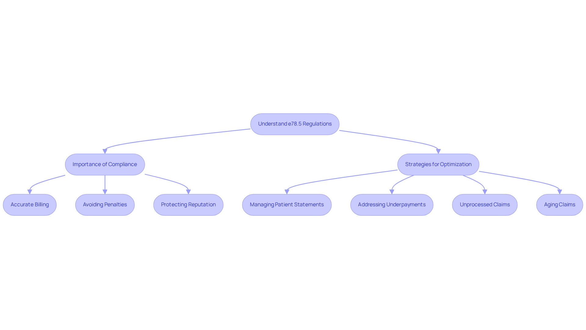 This flowchart guides you through understanding the importance of e78.5 regulations and the strategies to optimize your clinic's operations. Follow the arrows to see how compliance impacts billing and reputation, and what steps you can take to improve your administrative processes.