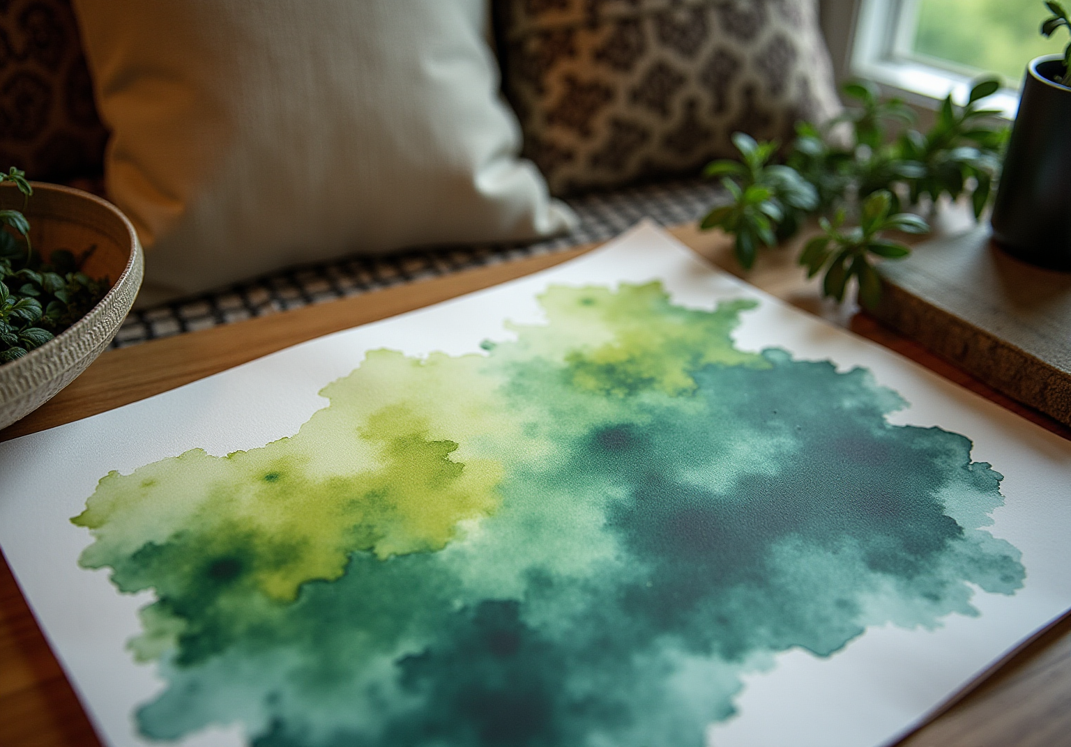 Cohesive Watercolor Designs in a Creative Space Cohesive Watercolor Designs in a Creative Space