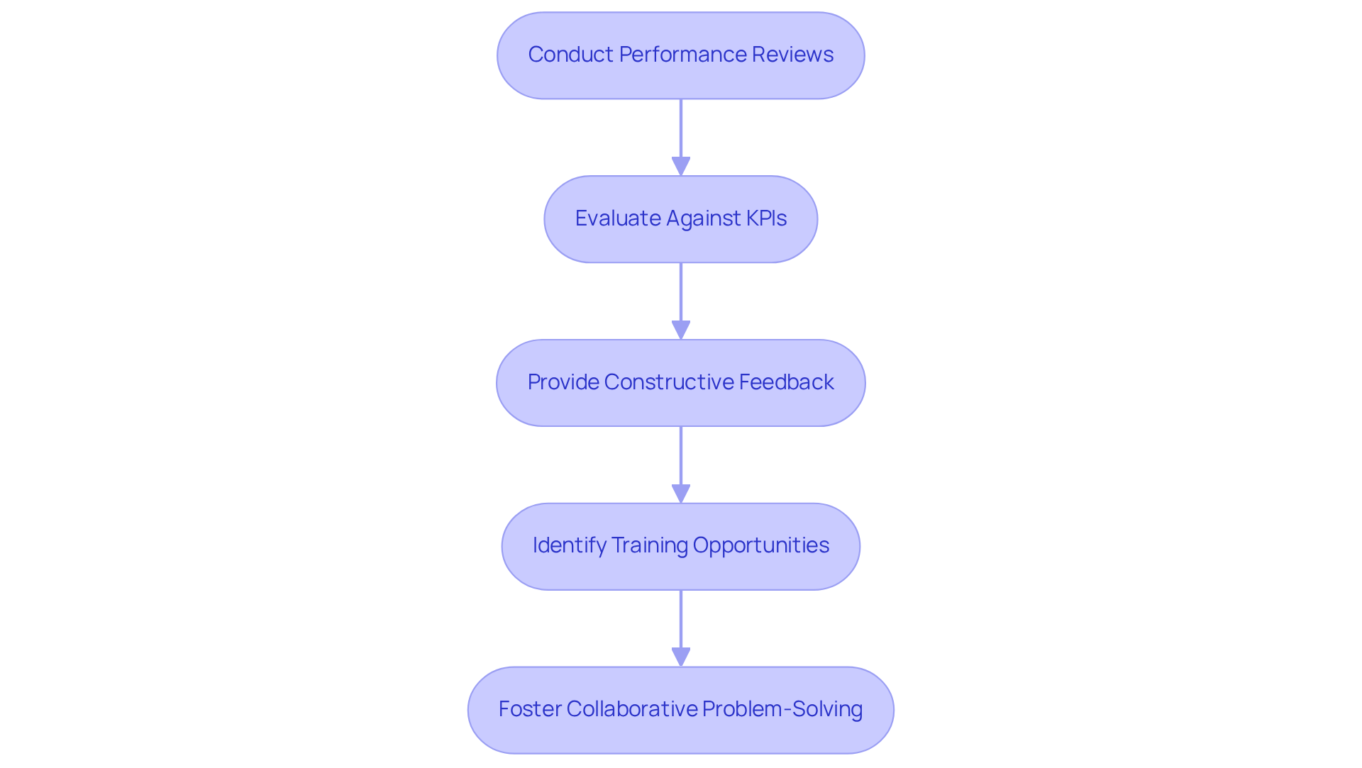 Each box represents a step in the performance review process. Follow the arrows to see how each step builds on the previous one, leading to improved supplier performance and collaboration. Each box represents a step in the performance review process. Follow the arrows to see how each step builds on the previous one, leading to improved supplier performance and collaboration.
