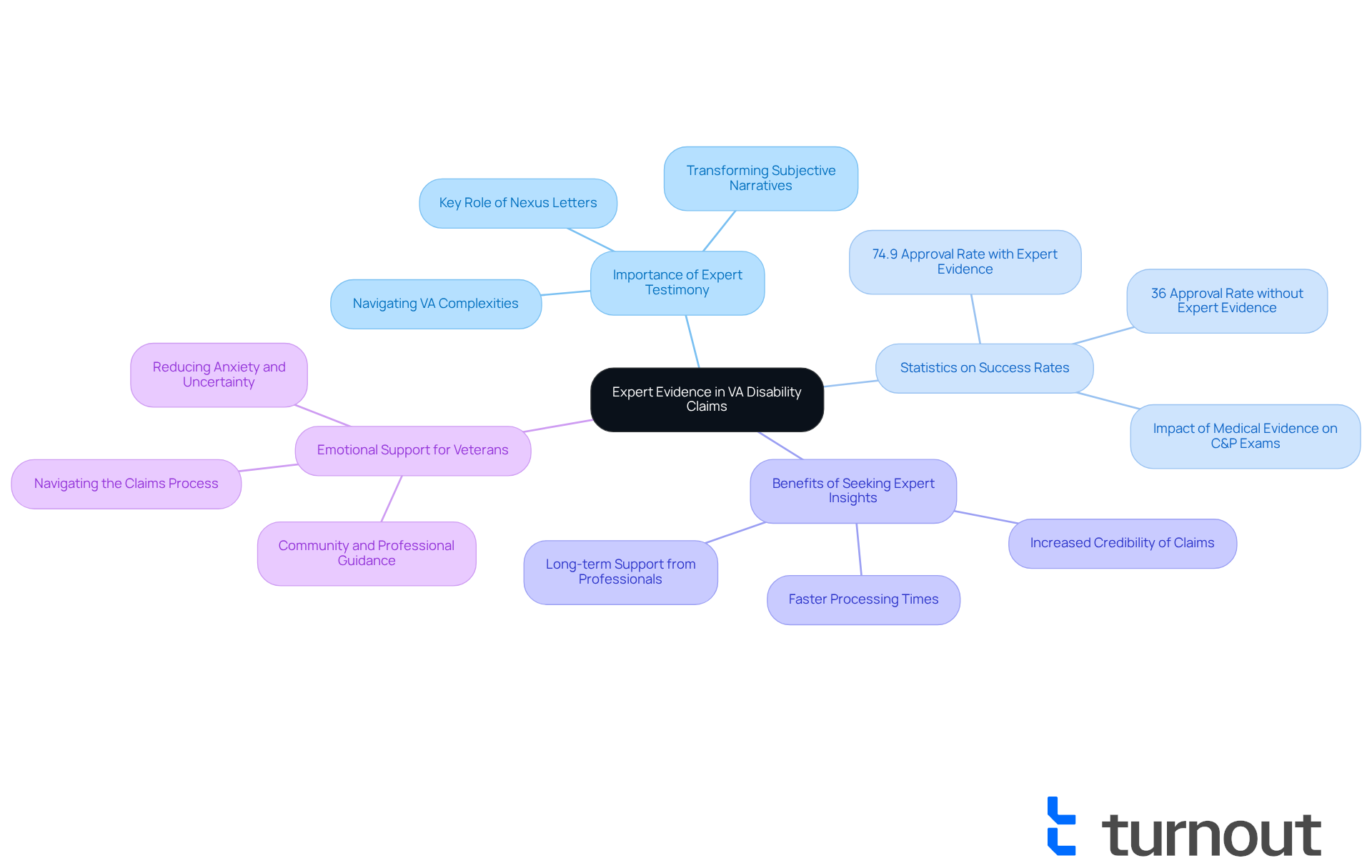 The central node represents the main topic, while branches illustrate key points and supporting details. Each color-coded branch shows how expert evidence impacts claims, making it clear and easy to follow. The central node represents the main topic, while branches illustrate key points and supporting details. Each color-coded branch shows how expert evidence impacts claims, making it clear and easy to follow.