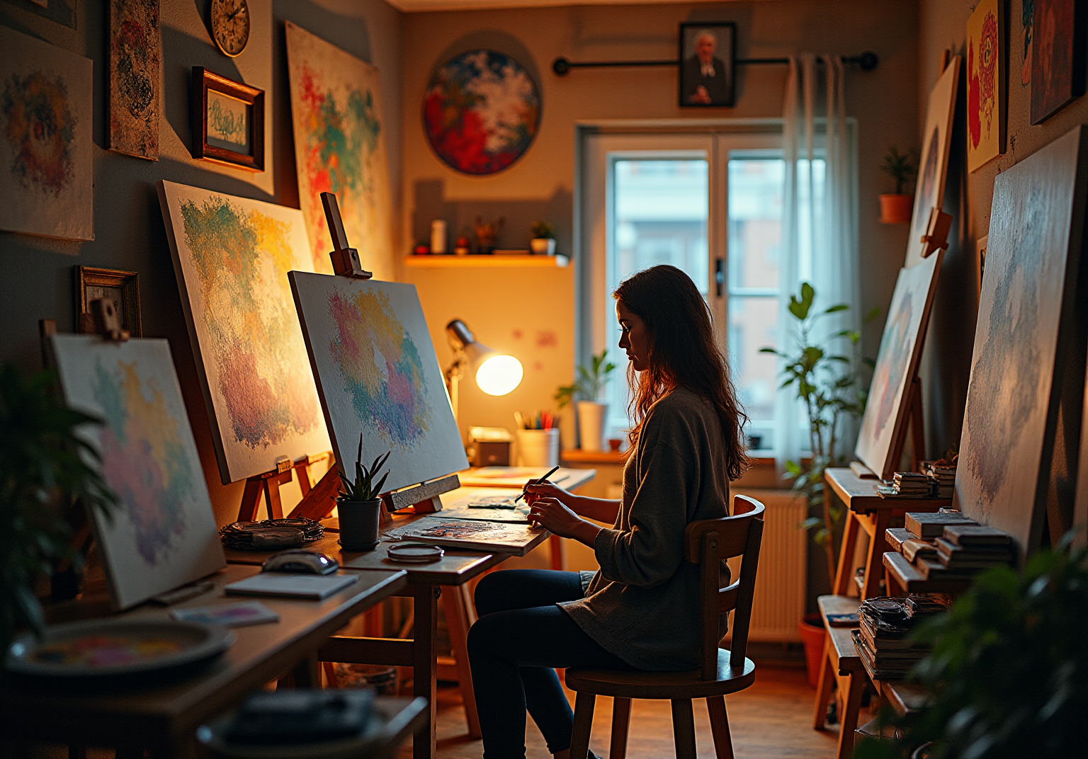 Artist's Journey in a Creative Studio Artist's Journey in a Creative Studio