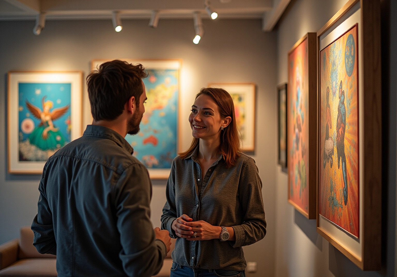 Art Consulting in a Modern Gallery