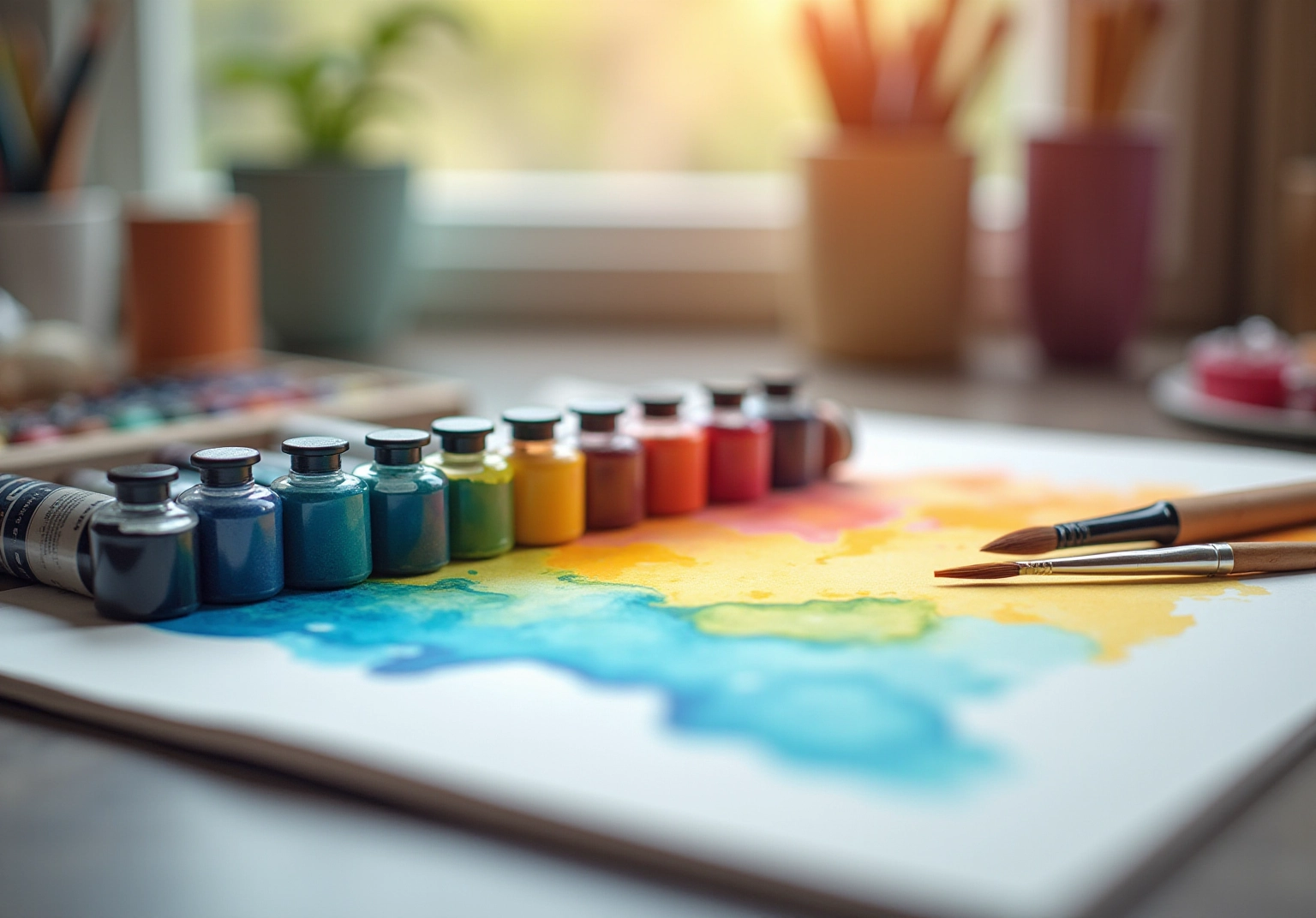 Arteza Watercolor Paint Set in an Inspiring Art Studio Arteza Watercolor Paint Set in an Inspiring Art Studio