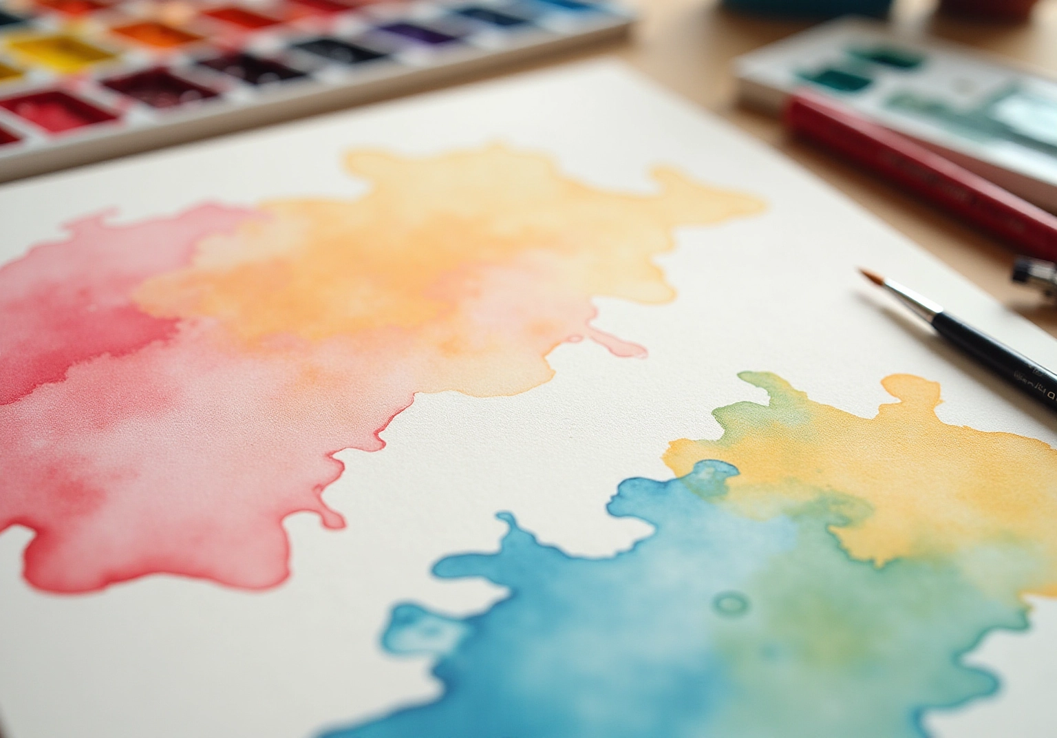 Arteza Watercolor Paper in a Creative Workspace Arteza Watercolor Paper in a Creative Workspace