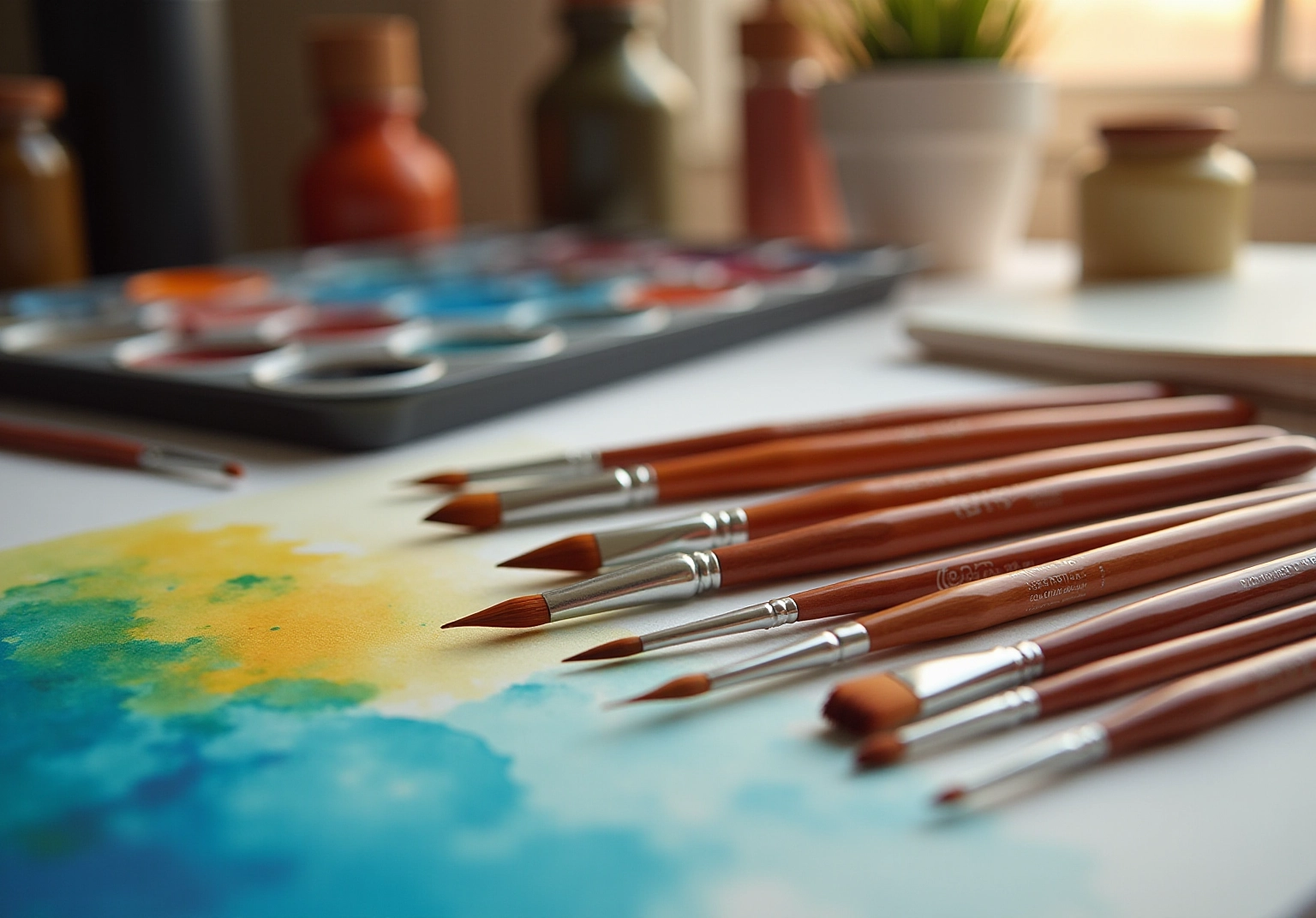 Artify 15-Piece Watercolor Brush Set Artify 15-Piece Watercolor Brush Set