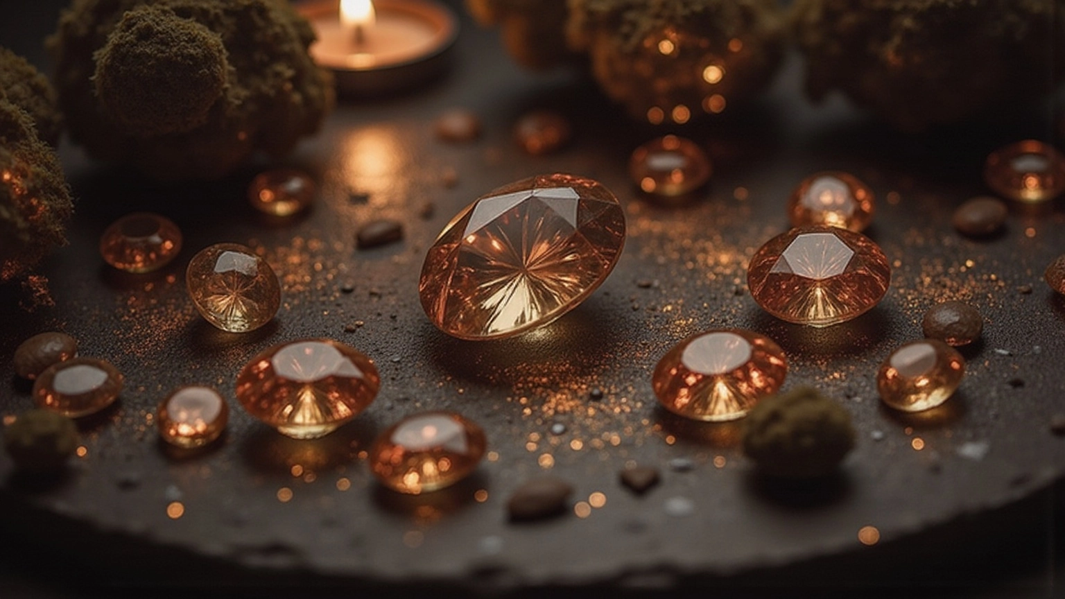 Artisanal Live Rosin Diamonds in a Sophisticated Setting