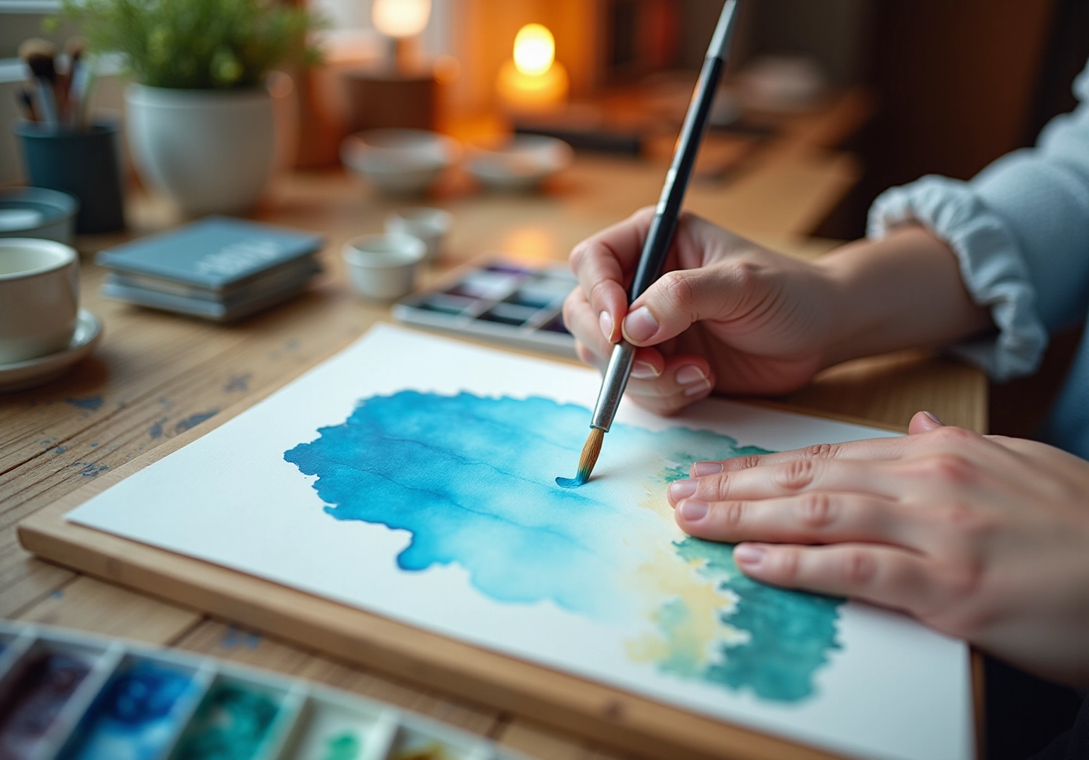 Artist at Work: Watercolor Landscape Techniques