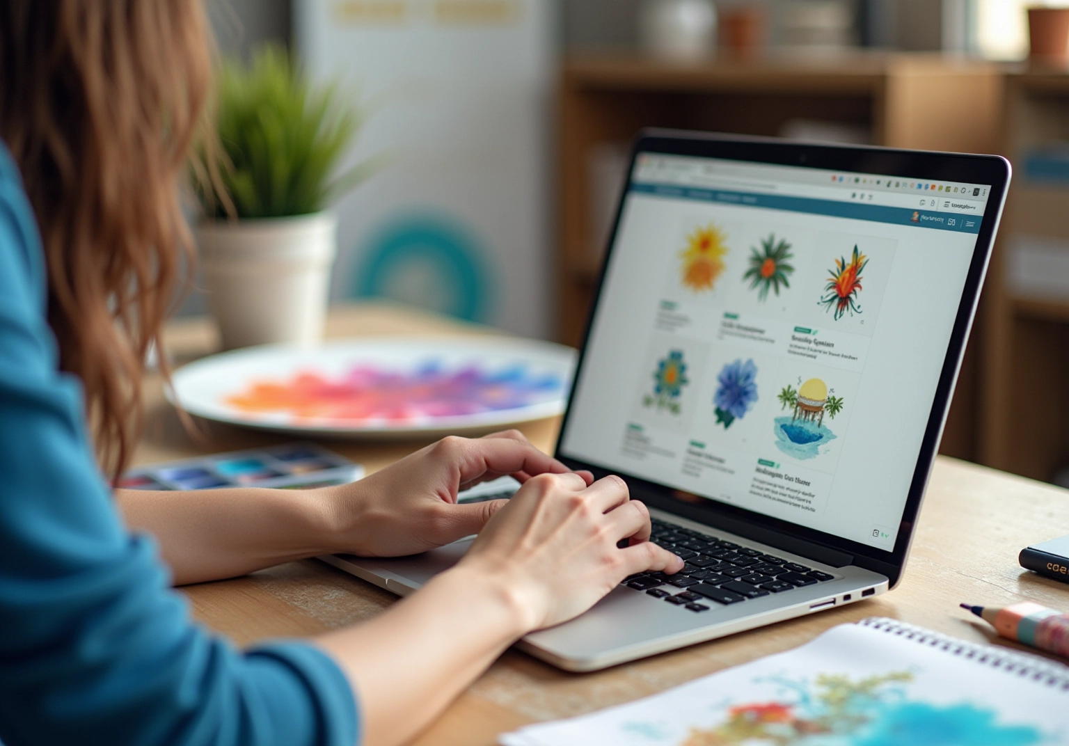 Artist Engaging with Shopify