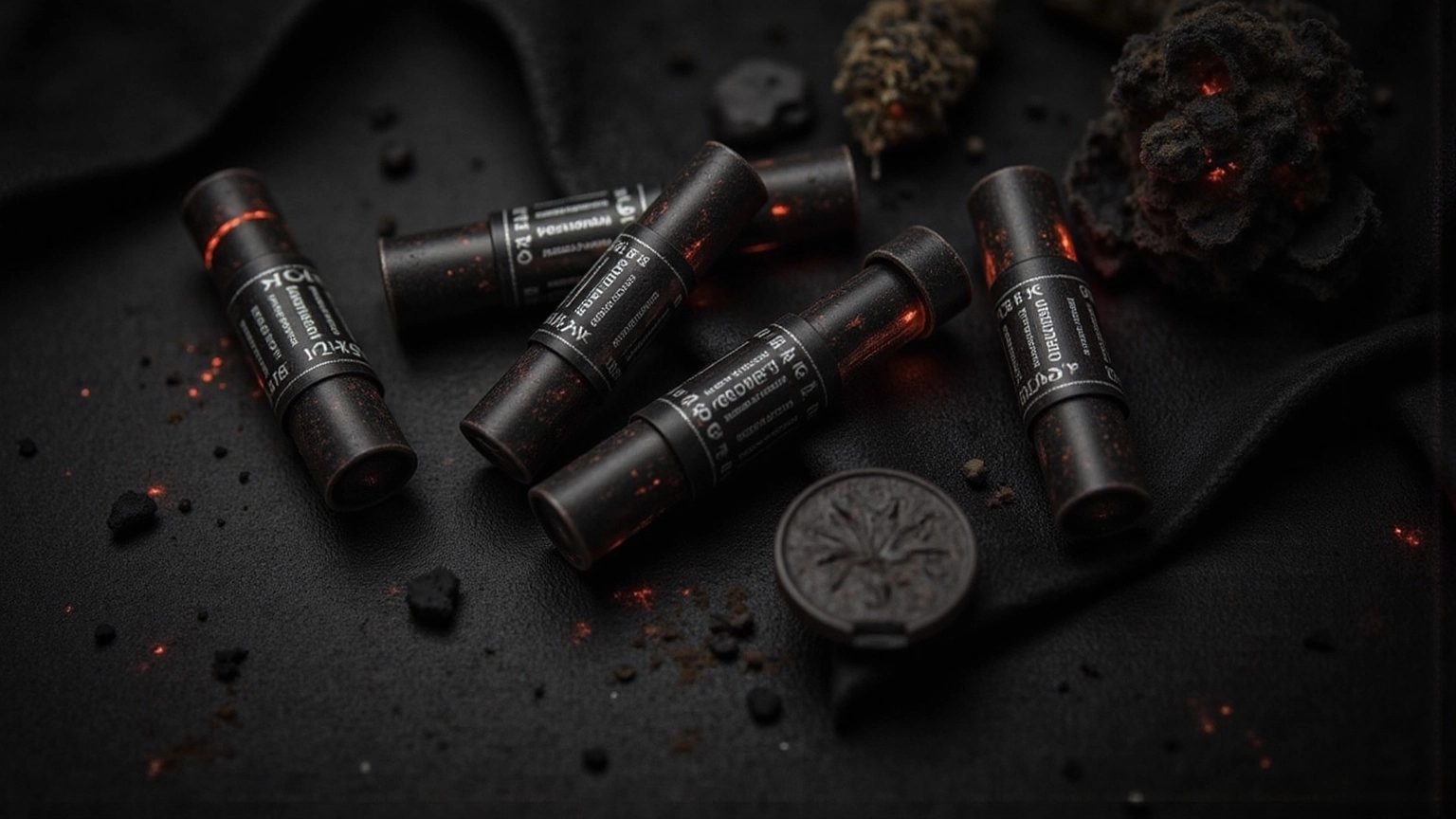 Artistic Display of Premium THCA Pre-Rolled Weed