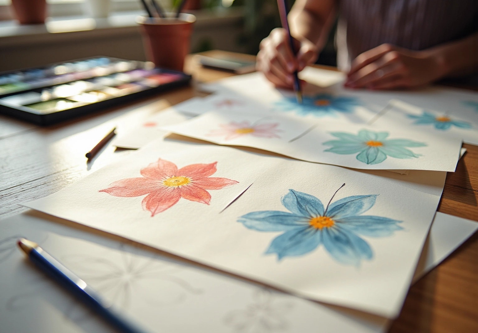 Artistic Exploration: Watercolor and Sketching