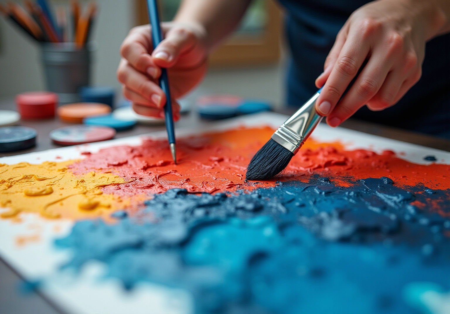 Artistic Expression on Textured Paper Artistic Expression on Textured Paper