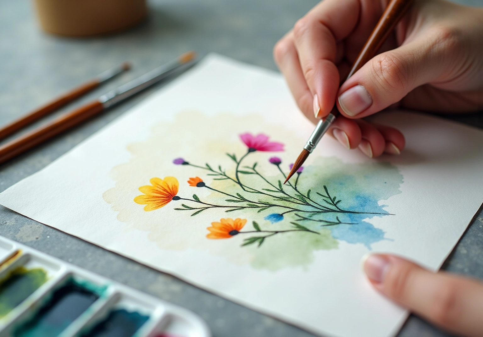 Artistic Journey of Painting Wildflowers Artistic Journey of Painting Wildflowers