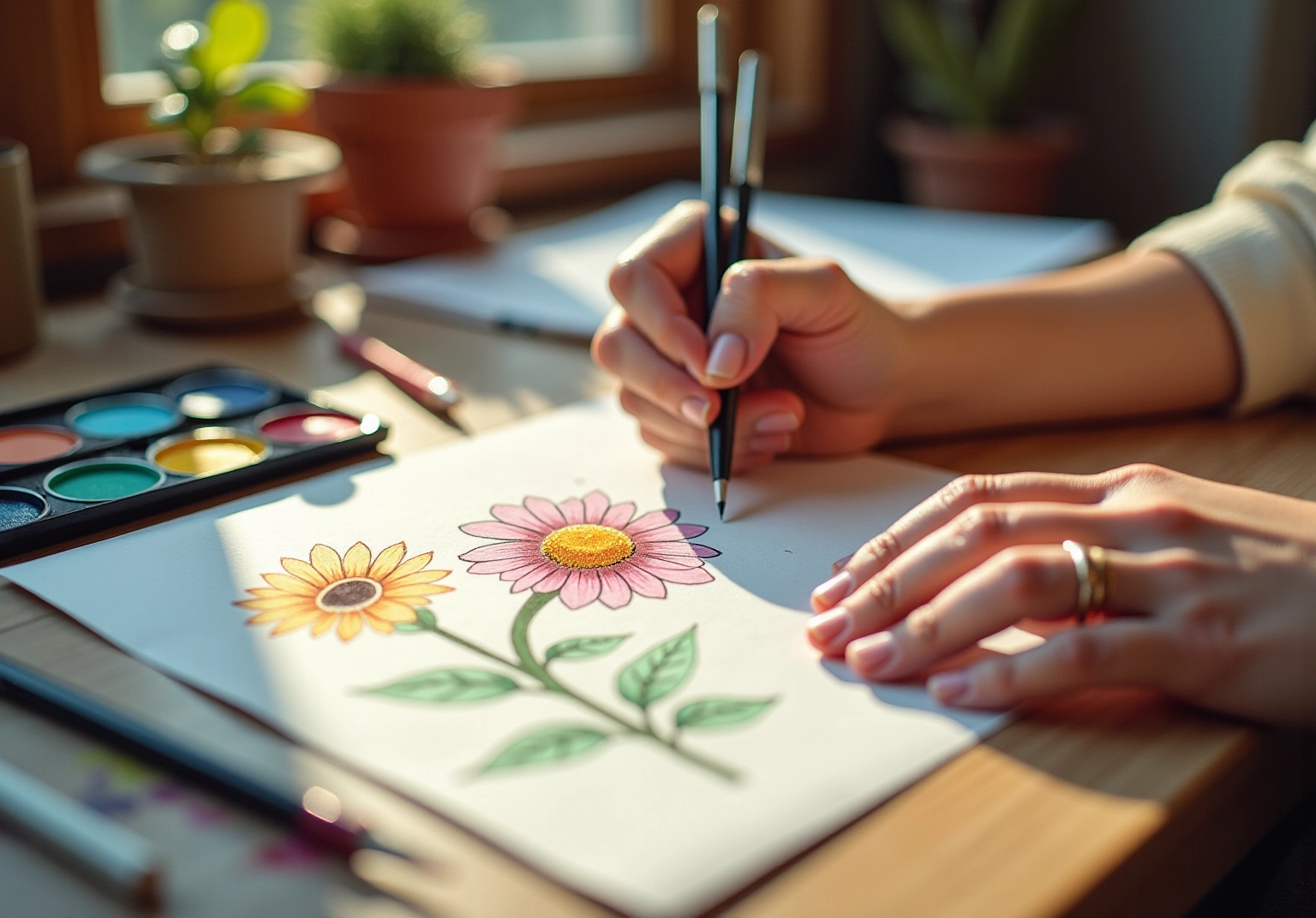 Artistic Journey of Sketching Wildflowers Artistic Journey of Sketching Wildflowers