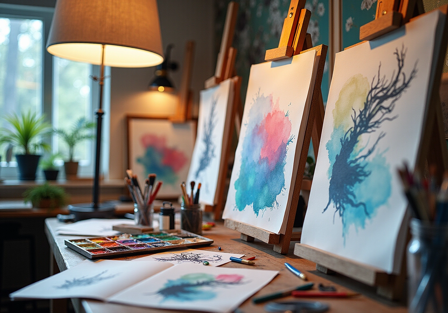 Artistic Journey of Watercolor and Ink Techniques Artistic Journey of Watercolor and Ink Techniques