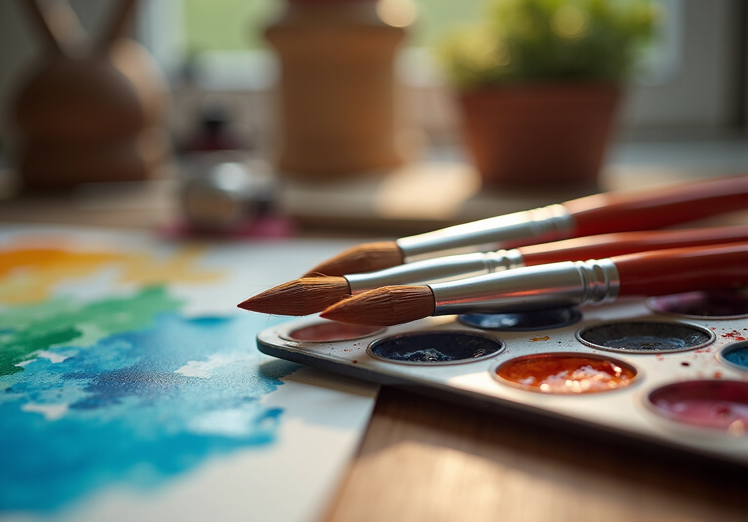 Artistic Tools: Silver Brush Limited Watercolor Brushes