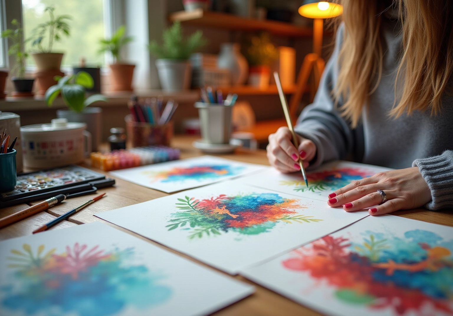 Artistic Workspace for POD Greeting Cards