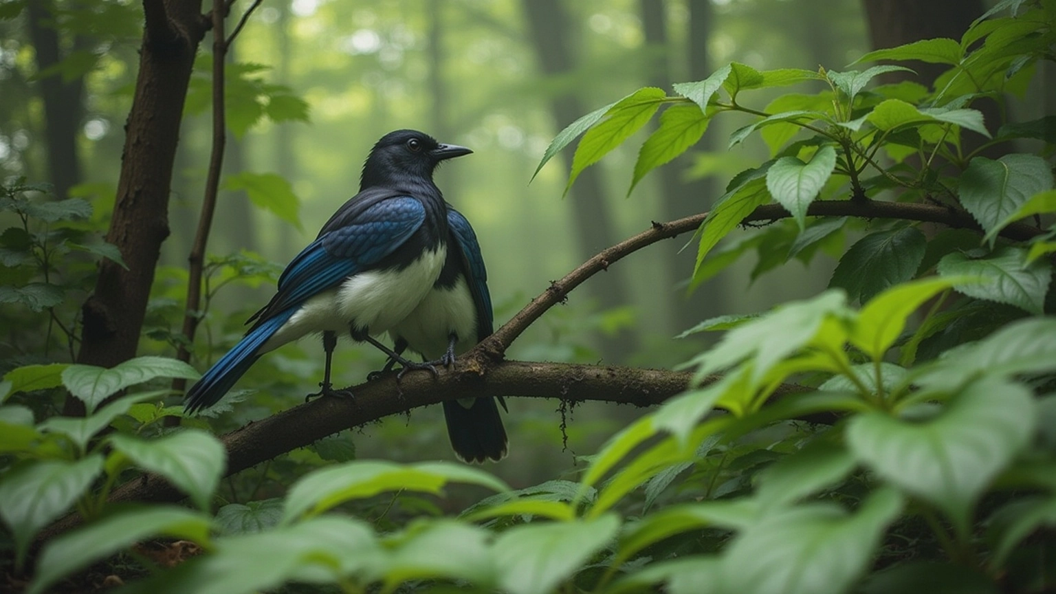 Azure Jay in Its Natural Habitat
