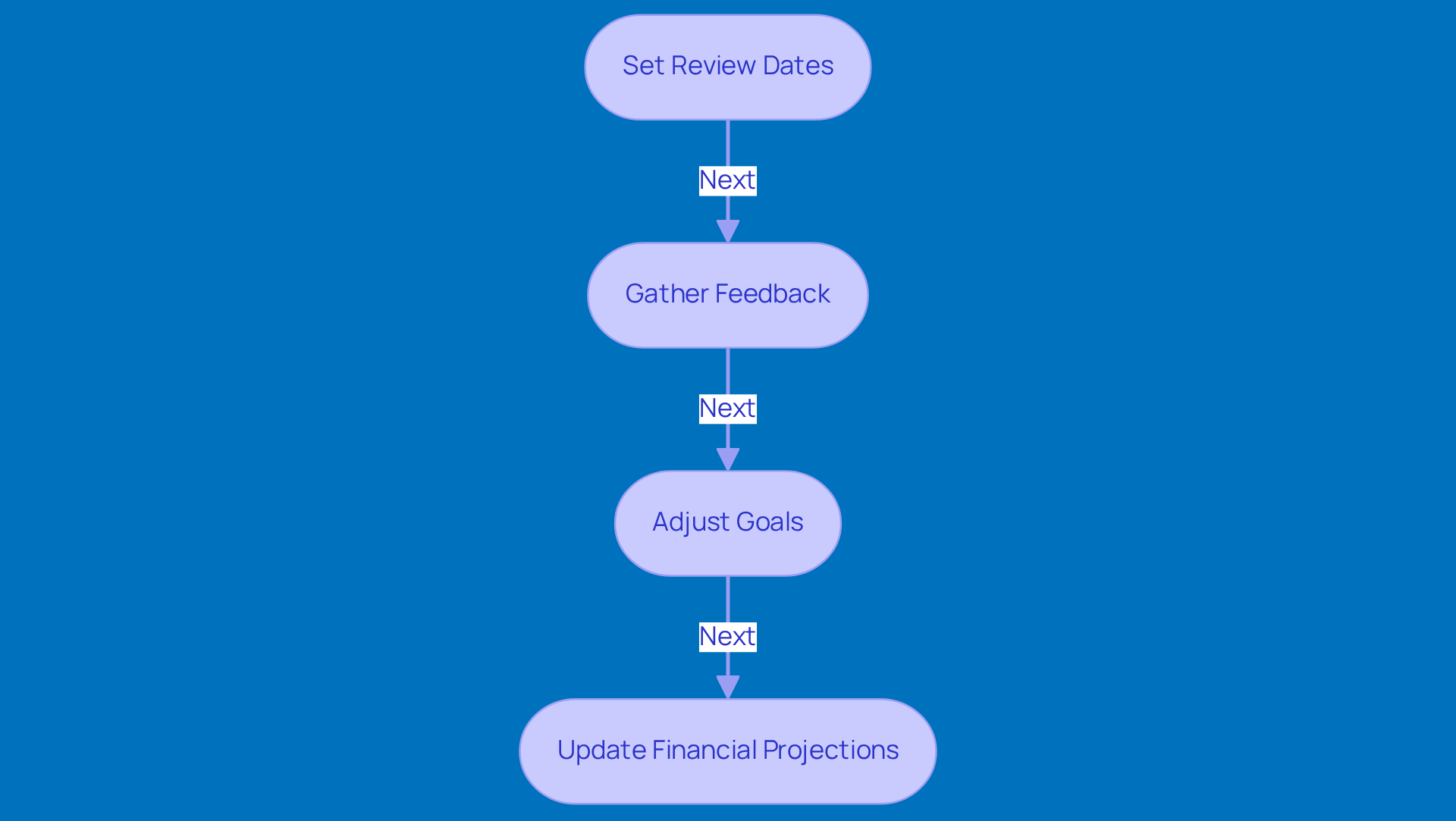 Each box represents a key action in the review process. Follow the arrows to see how each step builds on the previous one, helping you keep your business plan relevant and effective. Each box represents a key action in the review process. Follow the arrows to see how each step builds on the previous one, helping you keep your business plan relevant and effective.