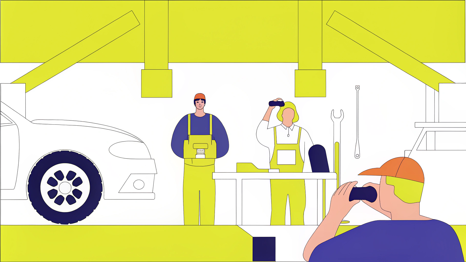 Team Spotlight in an Auto Repair Shop