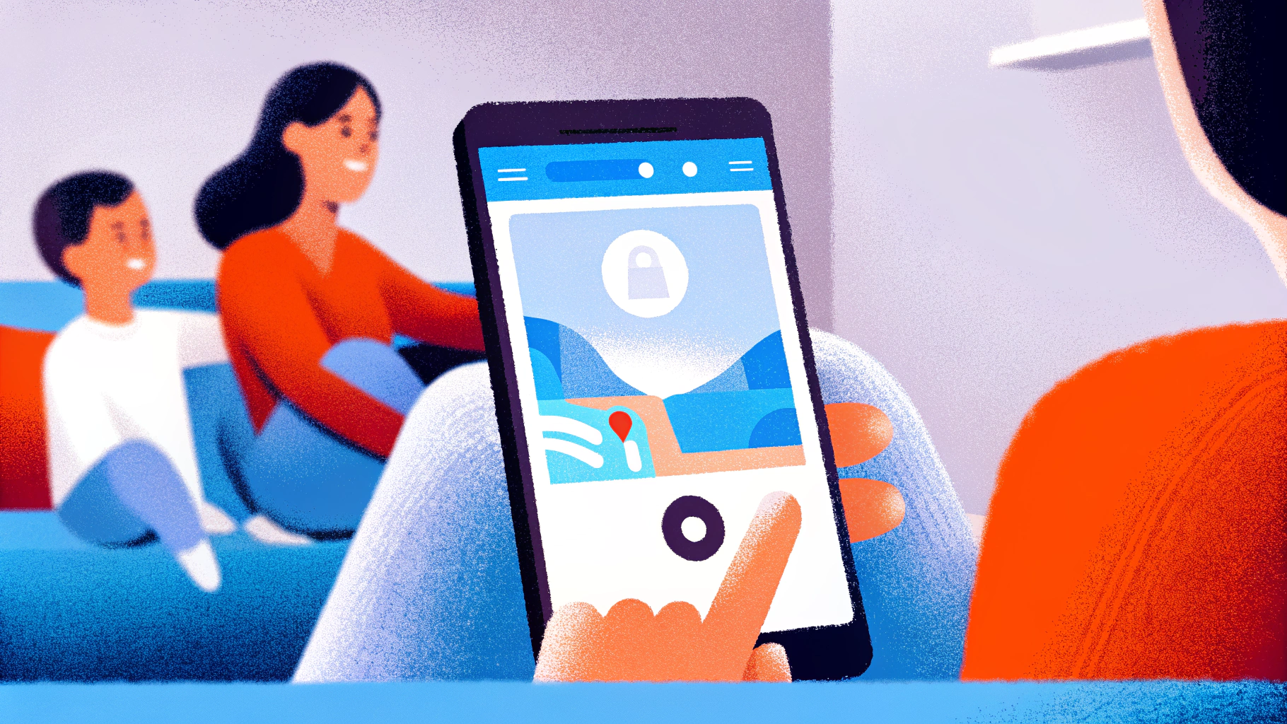 Family Engaging with Spynger App