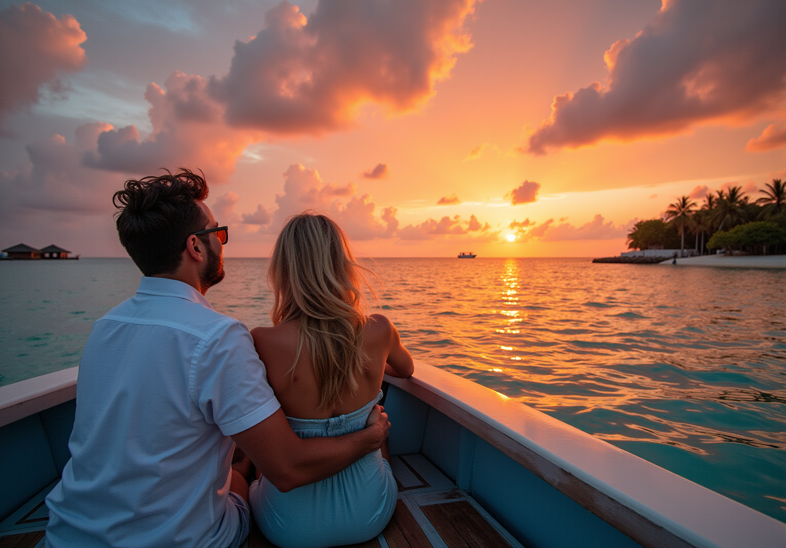 Romantic Sunset Cruise in the Maldives