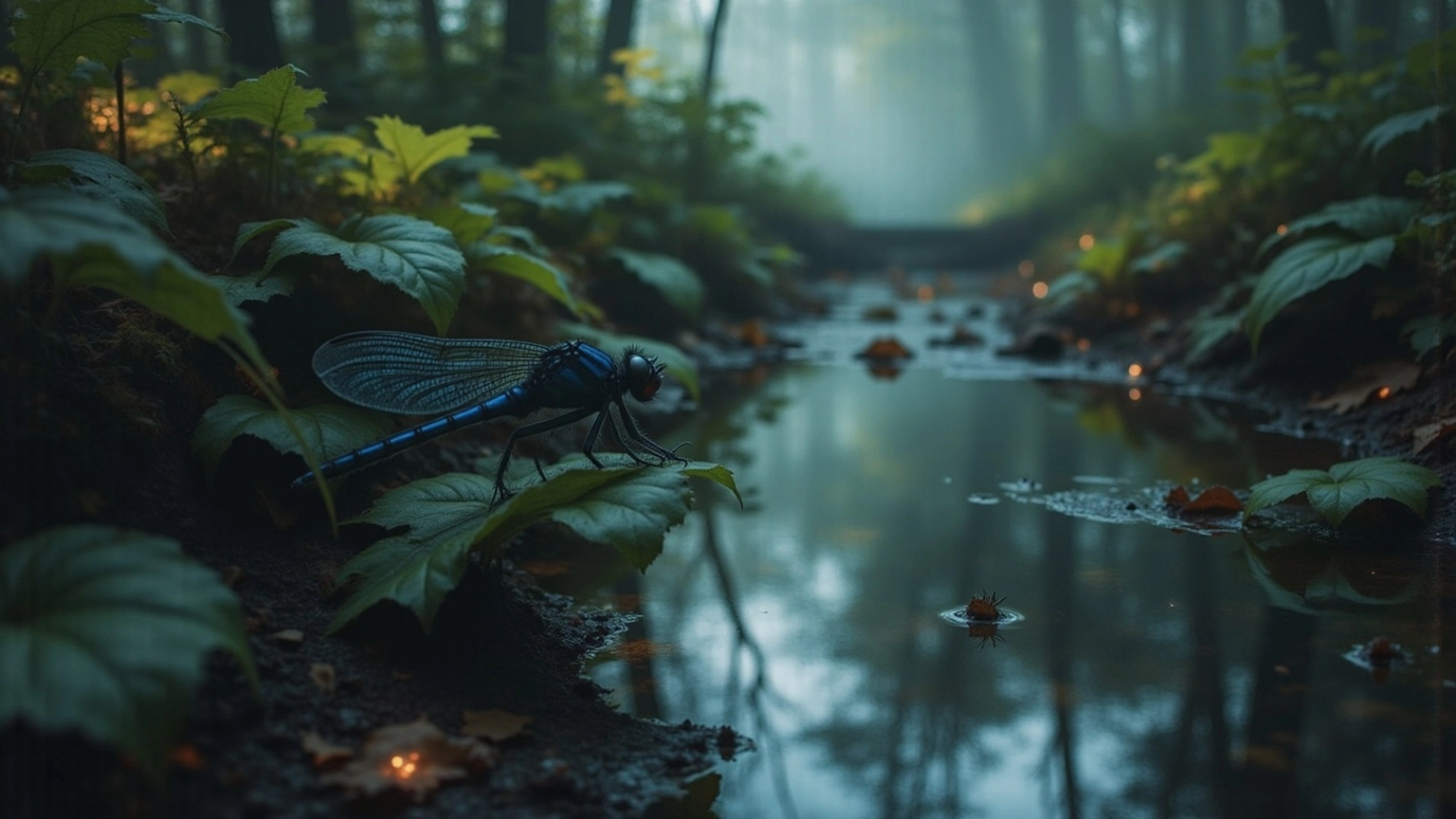 Blue Dragonfly: Symbol of Transformation and Tranquility