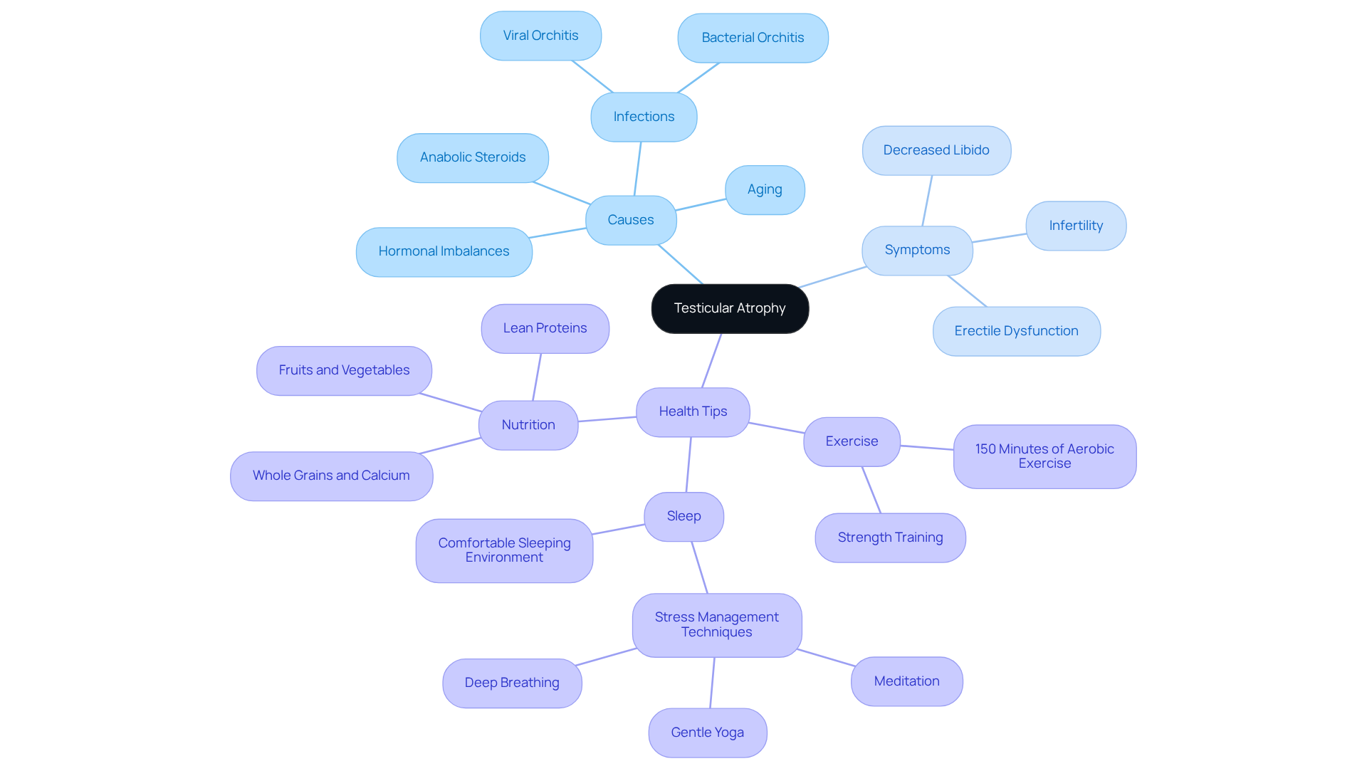 The central node represents the main topic, while the branches show the causes, symptoms, and tips for maintaining health. Each color-coded branch helps you quickly identify related information. The central node represents the main topic, while the branches show the causes, symptoms, and tips for maintaining health. Each color-coded branch helps you quickly identify related information.