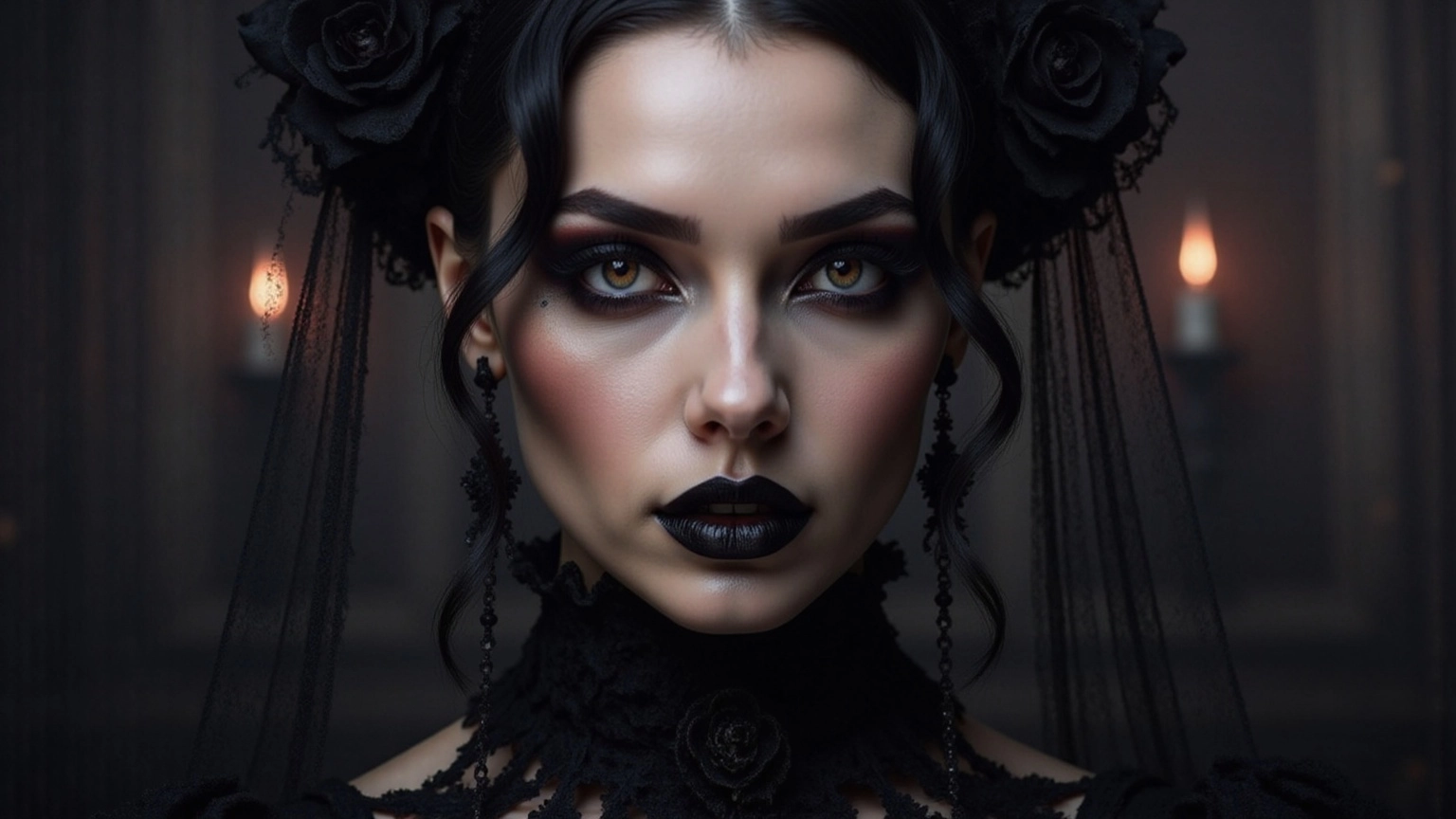 Bold Goth Makeup Aesthetic