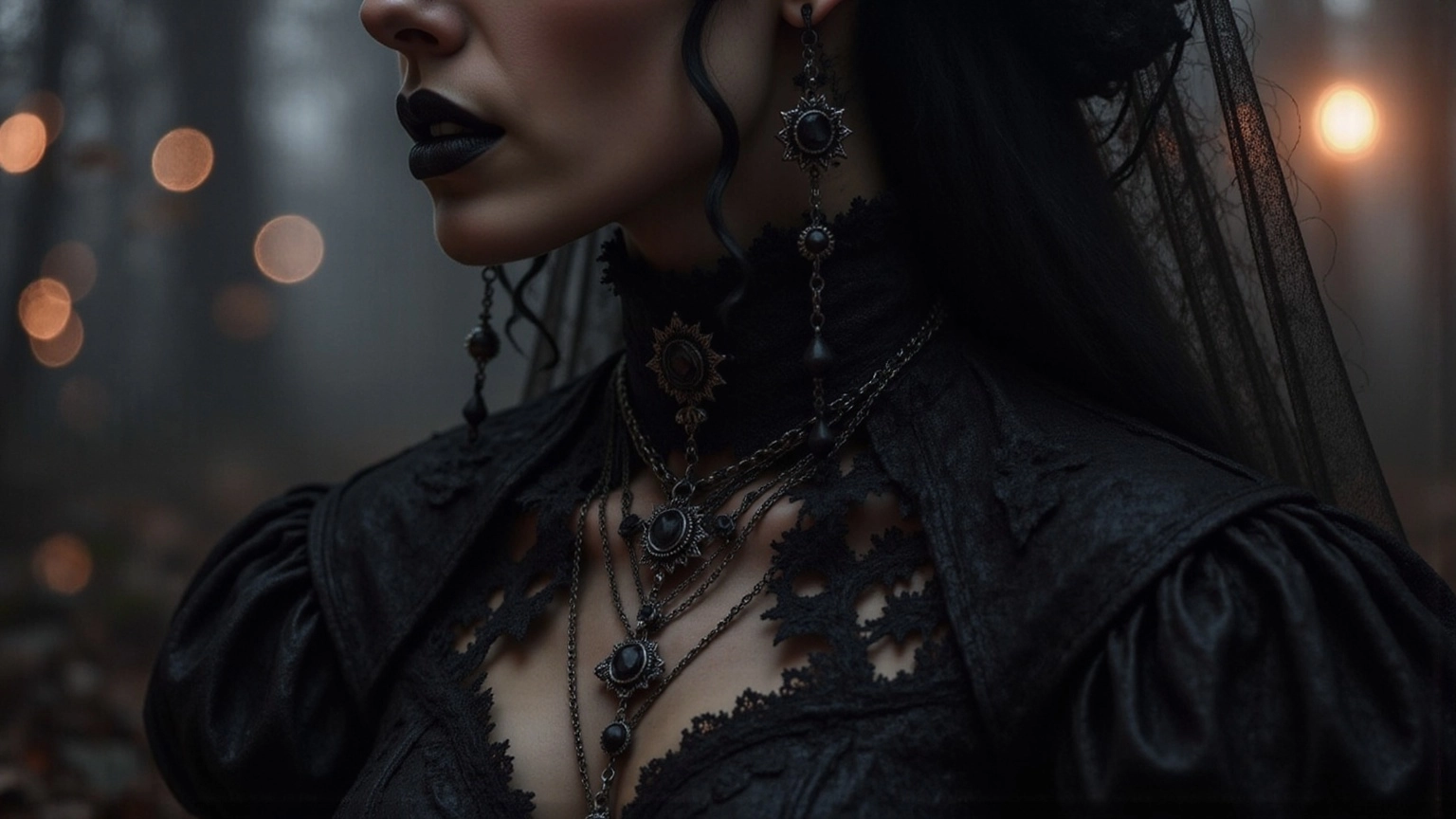Bold Goth Statement: Studded Choker
