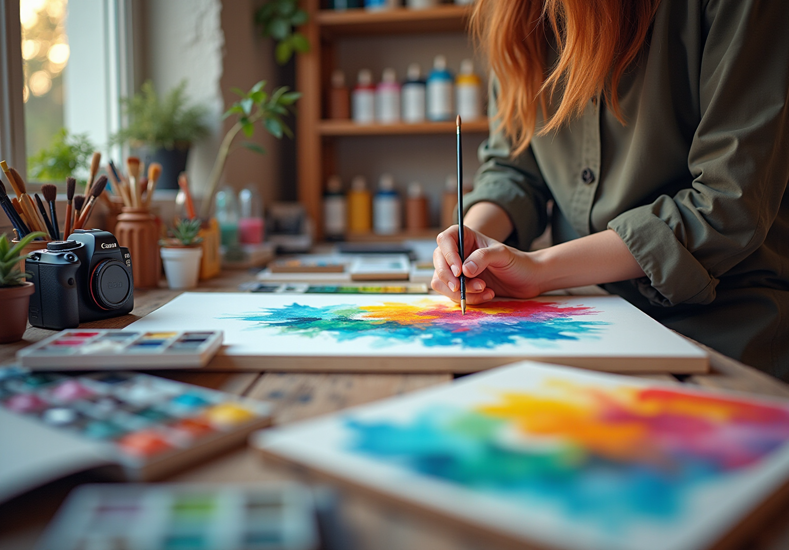 Artist at Work: Discovering Watercolor Style