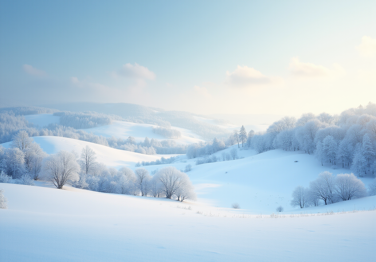 Serene Winter Landscape Serene Winter Landscape