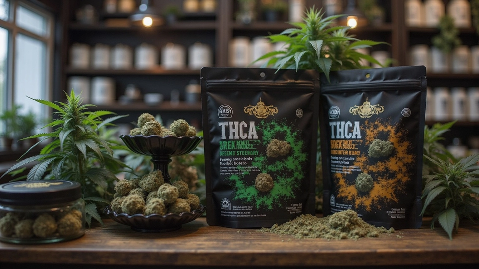 Bulk THCA Flower Retail Display