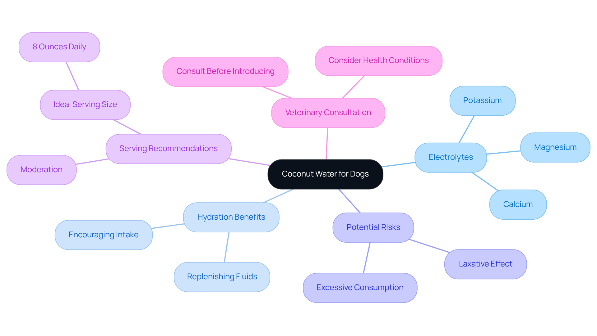 The center represents the main topic, while the branches show different aspects: benefits, risks, and recommendations. Each color helps differentiate the sections for easier understanding. The center represents the main topic, while the branches show different aspects: benefits, risks, and recommendations. Each color helps differentiate the sections for easier understanding.