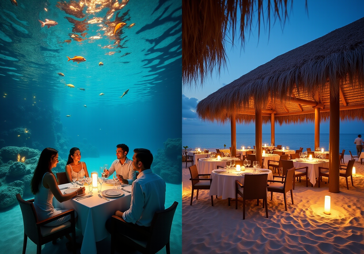 Romantic Dining in the Maldives