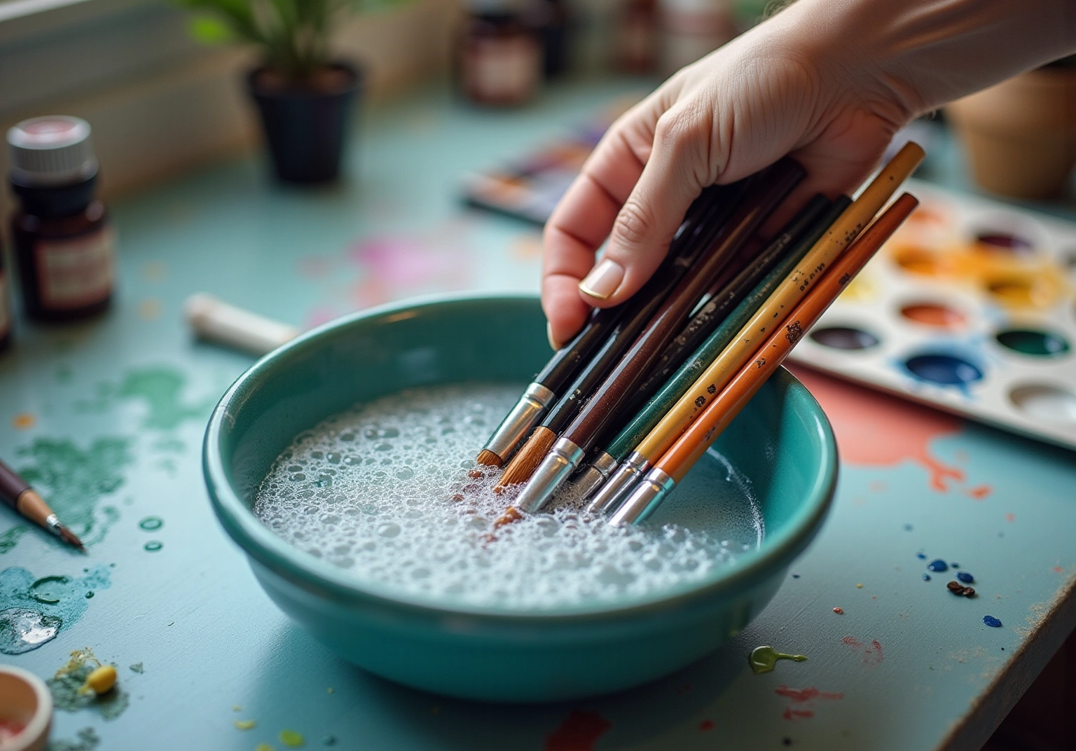 Caring for Watercolor Brushes