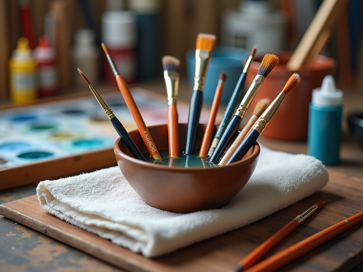 Caring for Watercolor Brushes Caring for Watercolor Brushes