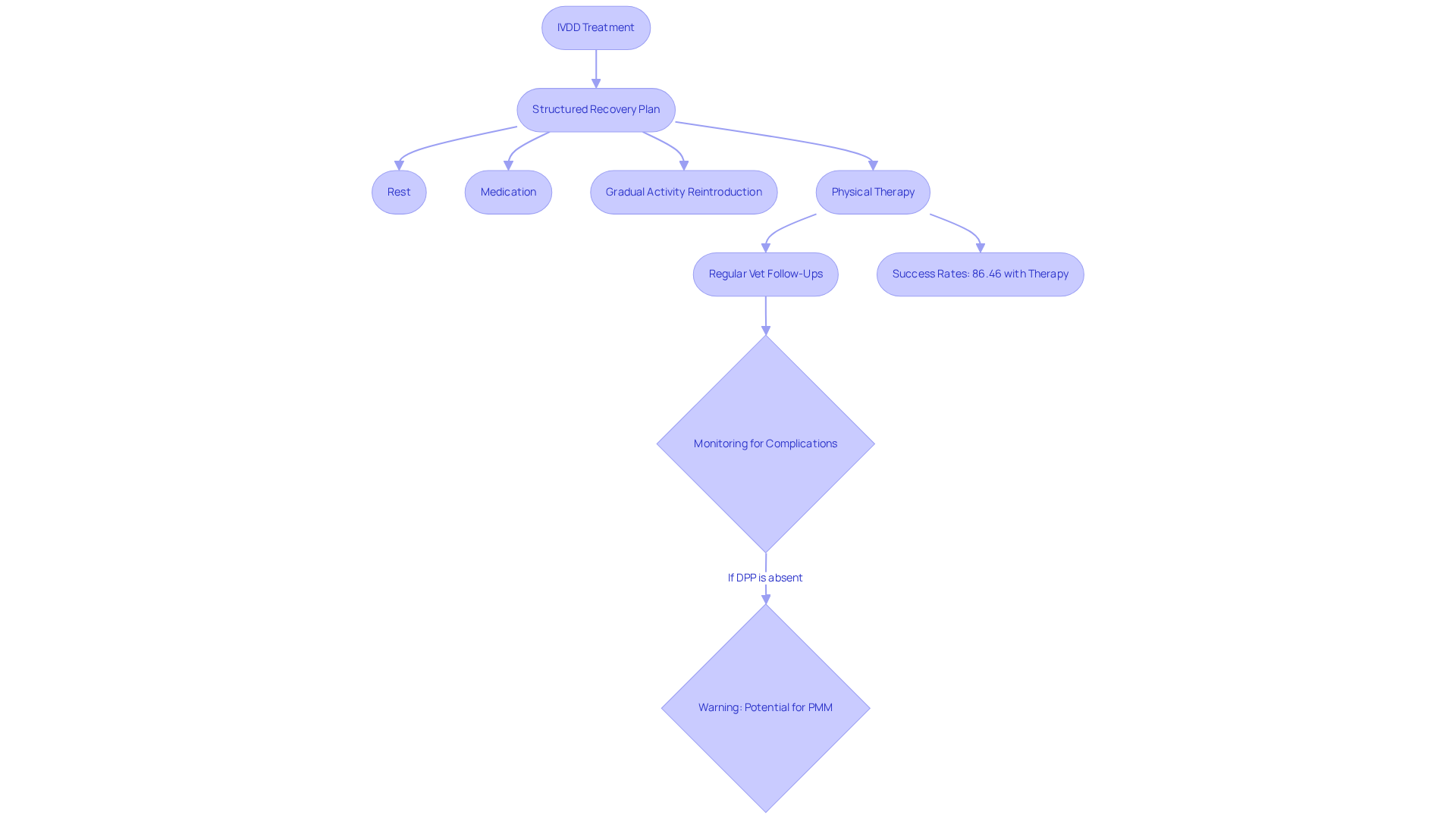 Each box represents a step in the recovery journey — follow the arrows to understand how each part connects and contributes to a successful recovery.