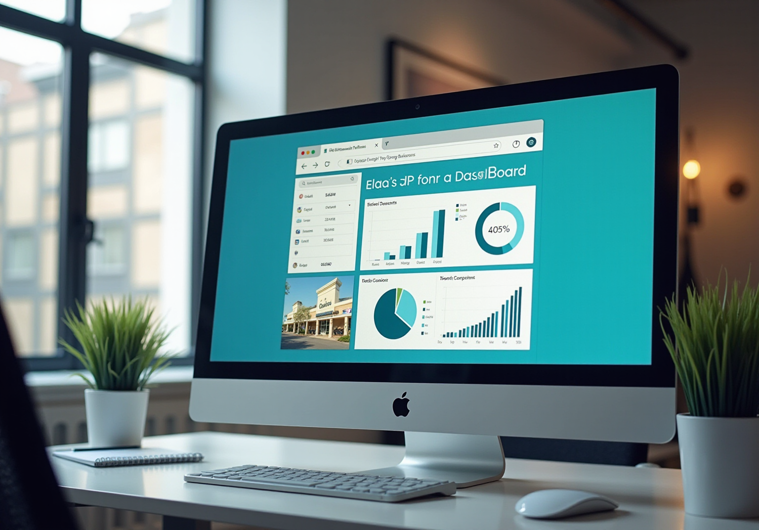BrightLocal Dashboard in a Modern Office