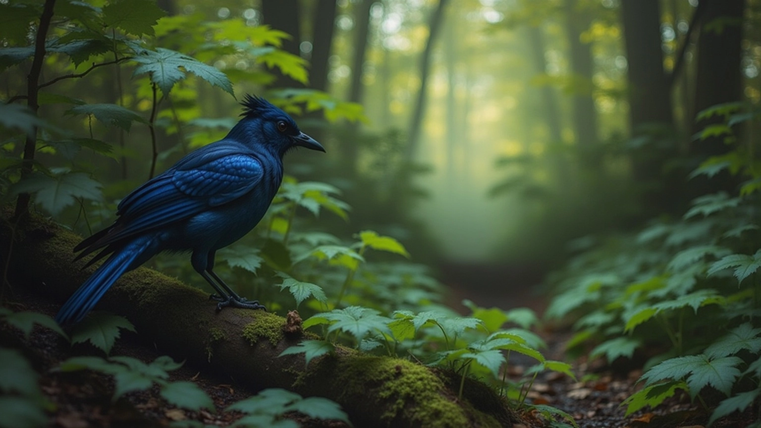 Cerulean Blue Jay in Natural Habitat