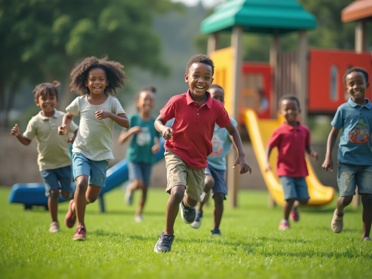 Children Engaging in Healthy Activities Children Engaging in Healthy Activities