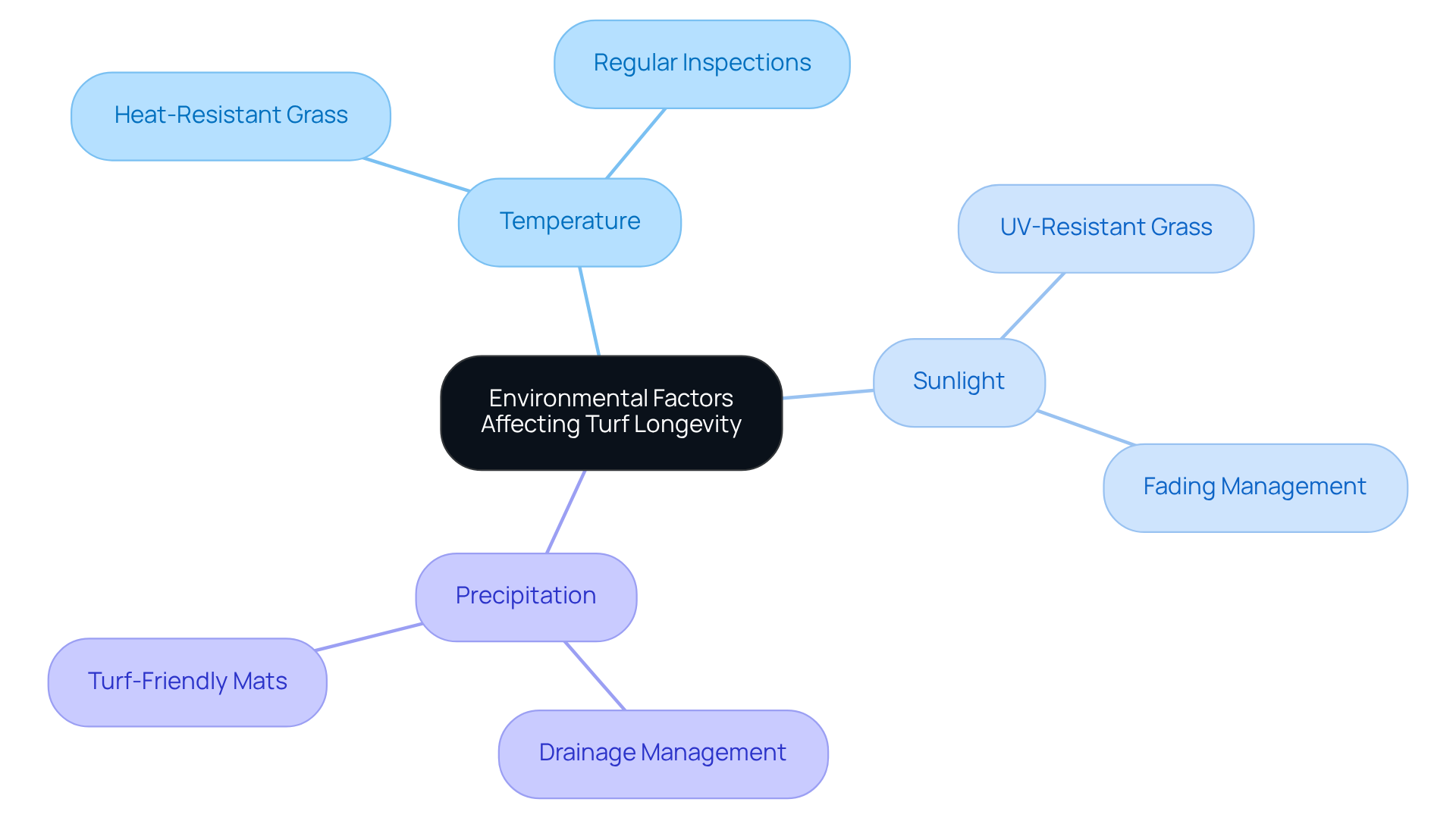 The central node represents the main topic, while the branches show different environmental factors and strategies to manage them. Each color-coded branch helps you quickly identify related ideas and actions. The central node represents the main topic, while the branches show different environmental factors and strategies to manage them. Each color-coded branch helps you quickly identify related ideas and actions.