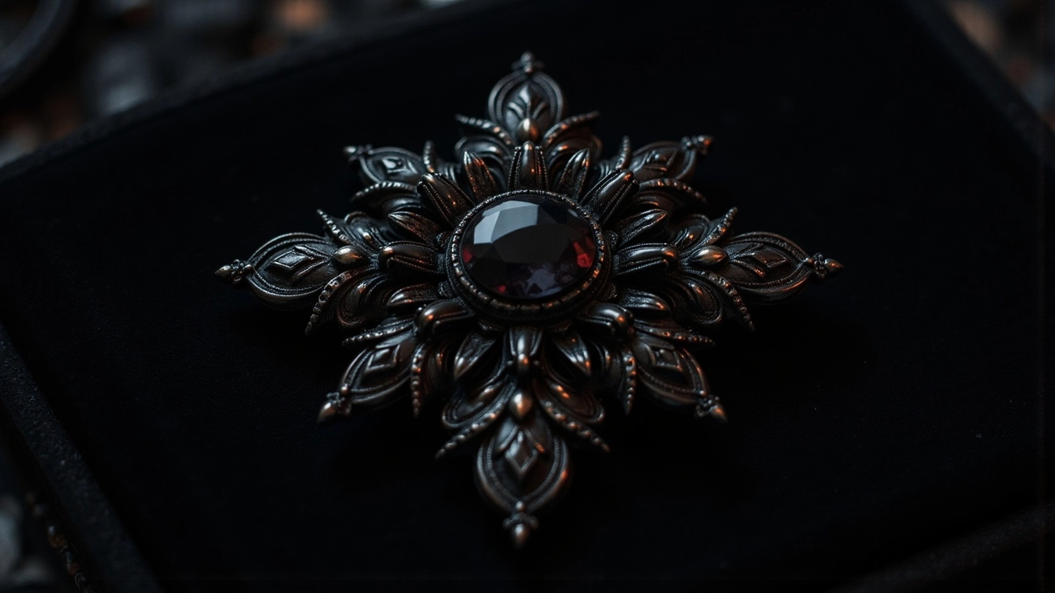 Classic Gothic Charm: Vintage Jewelry Brooch
