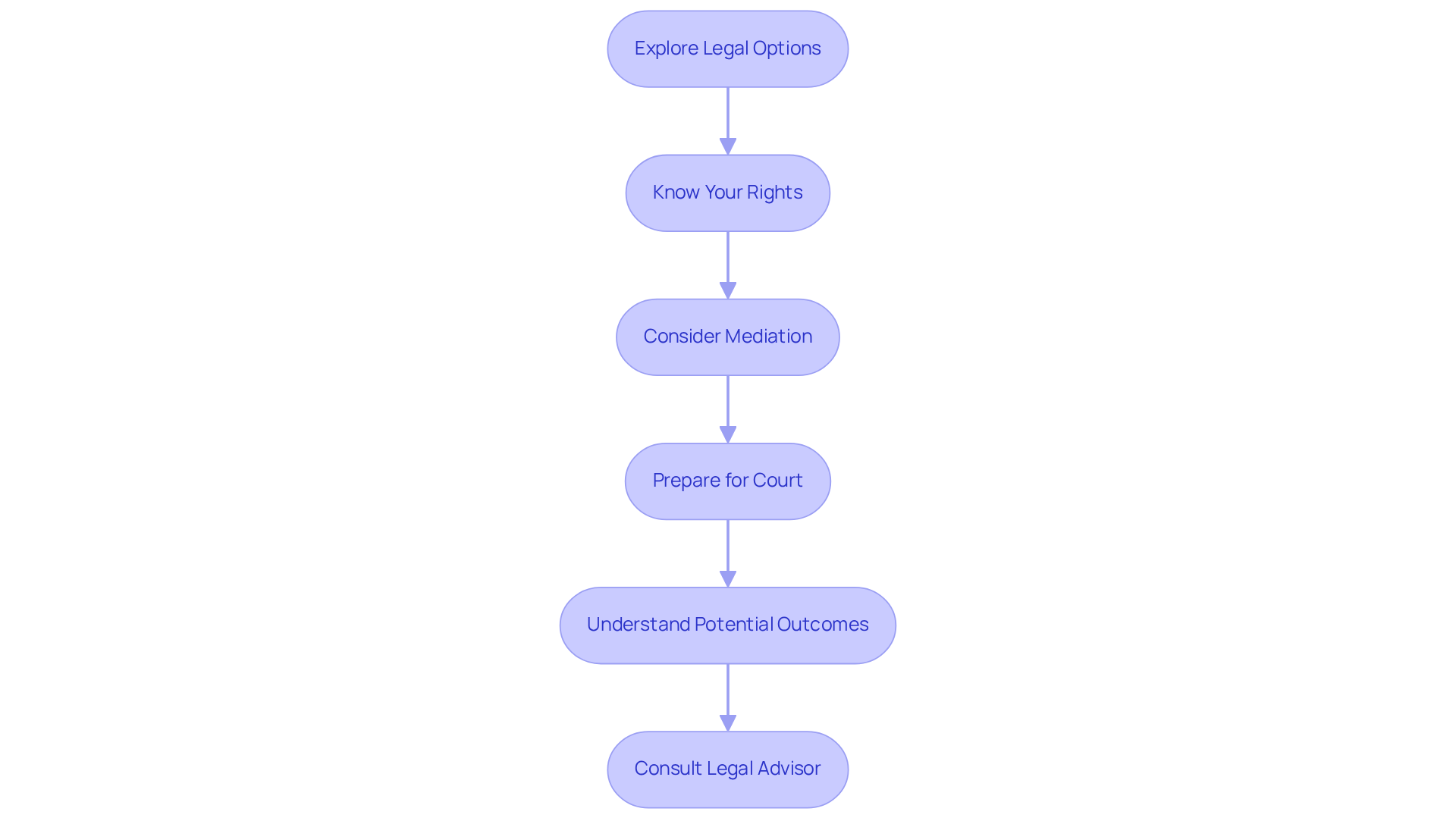 This flowchart guides you through the essential steps for managing rental enforcement. Start at the top and follow the arrows to see what actions to take at each stage, from understanding your rights to consulting a legal advisor.