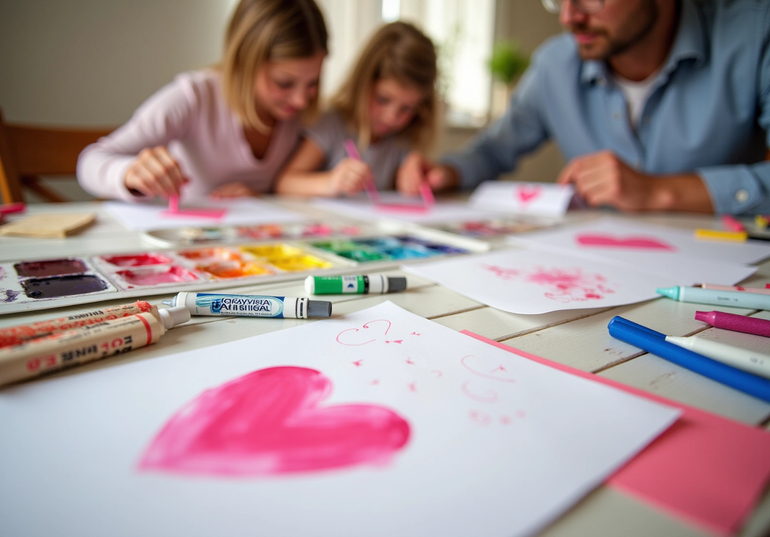 Colorful Valentine's Day Crafting