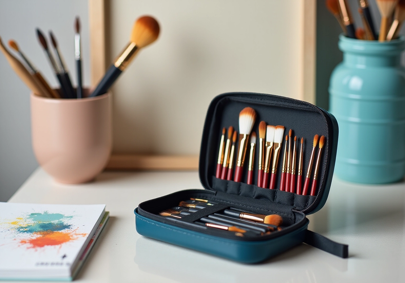 Compact Travel Watercolor Brushes
