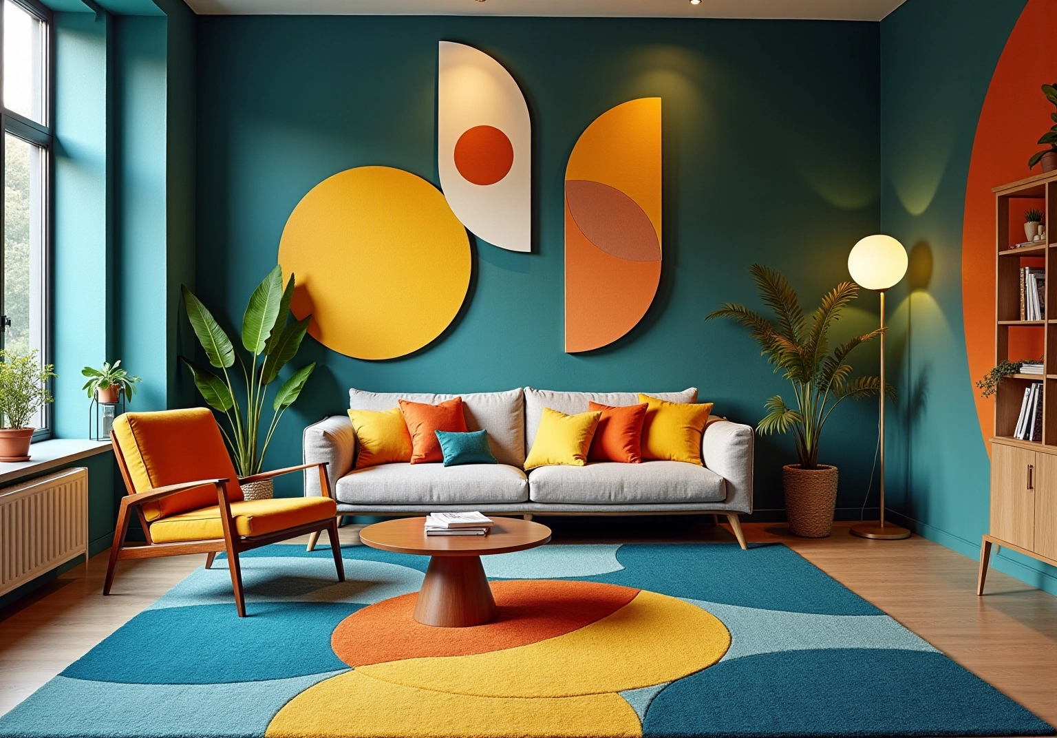 Contemporary Home with Bold Geometric Patterns Contemporary Home with Bold Geometric Patterns