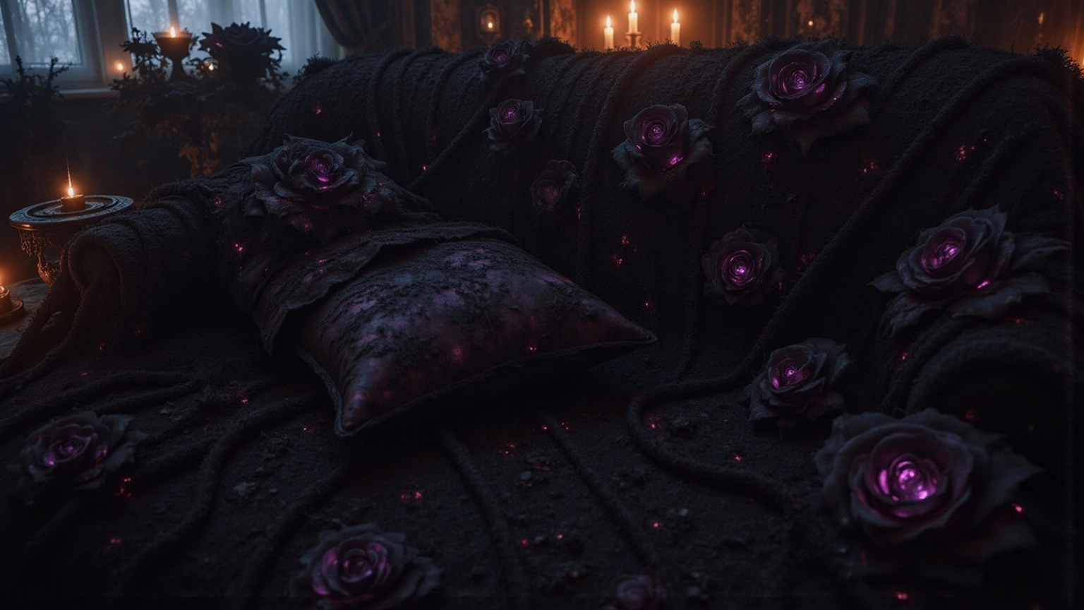 Cozy Gothic Blanket for Couples