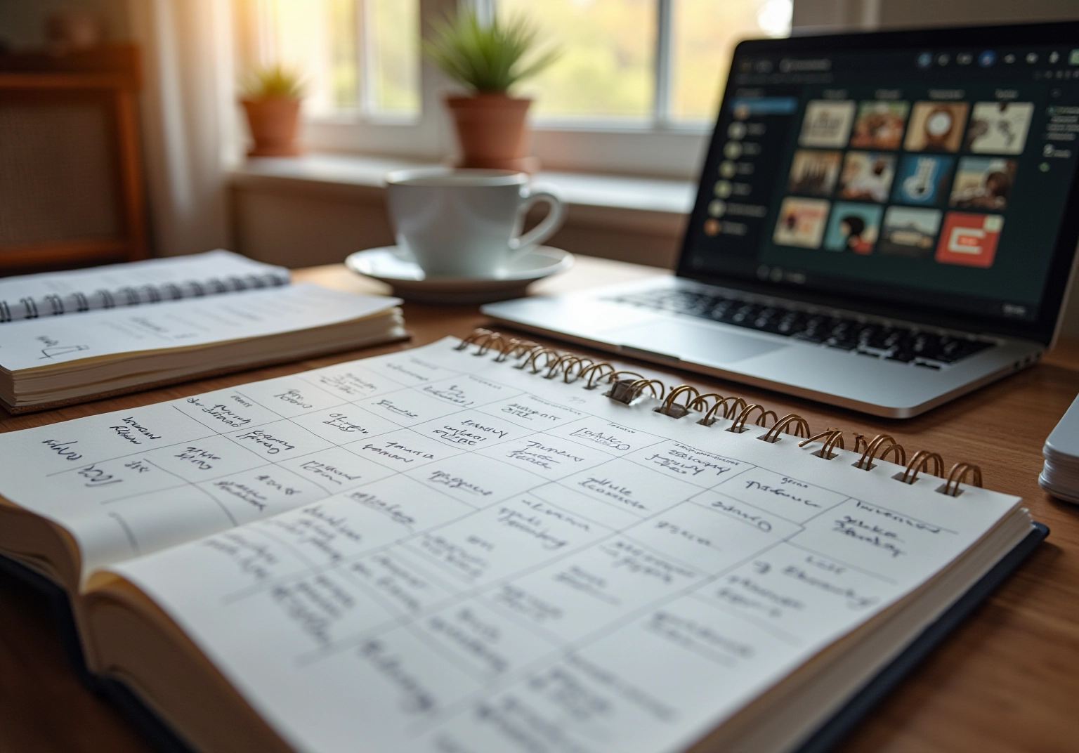 Cozy Home Office for Editorial Planning Cozy Home Office for Editorial Planning