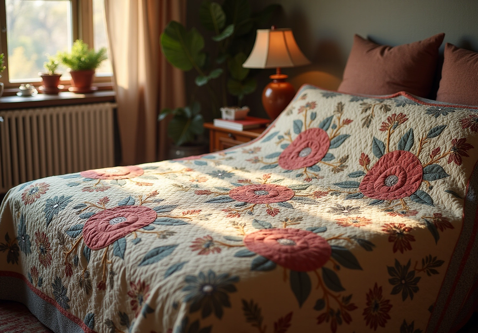 Cozy Shenandoah Valley Botanical Quilt